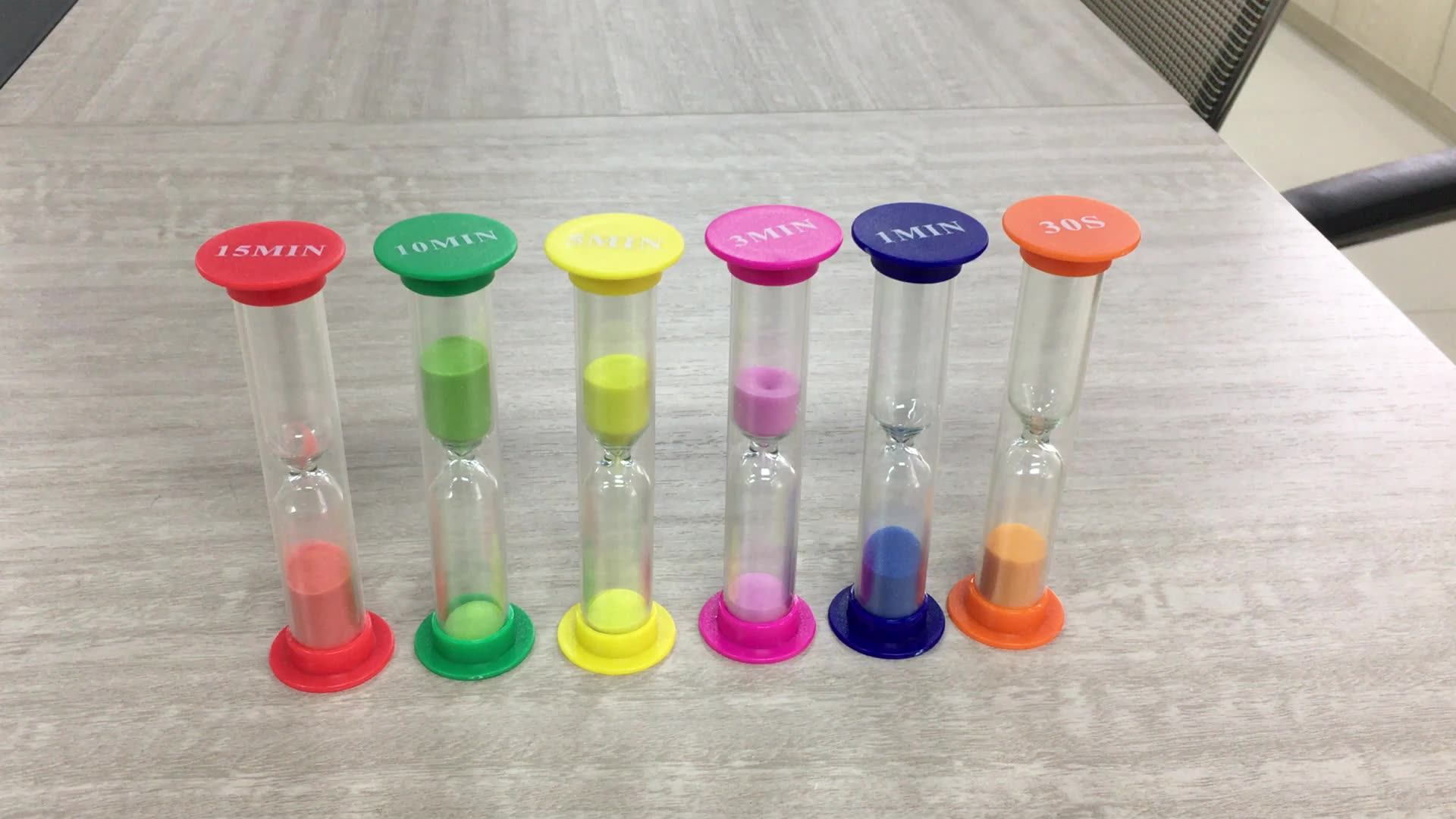 Plastic One Minute Game 30 Seconds 1 2 3 4 5 Minutes Sand Timer Kids ...
