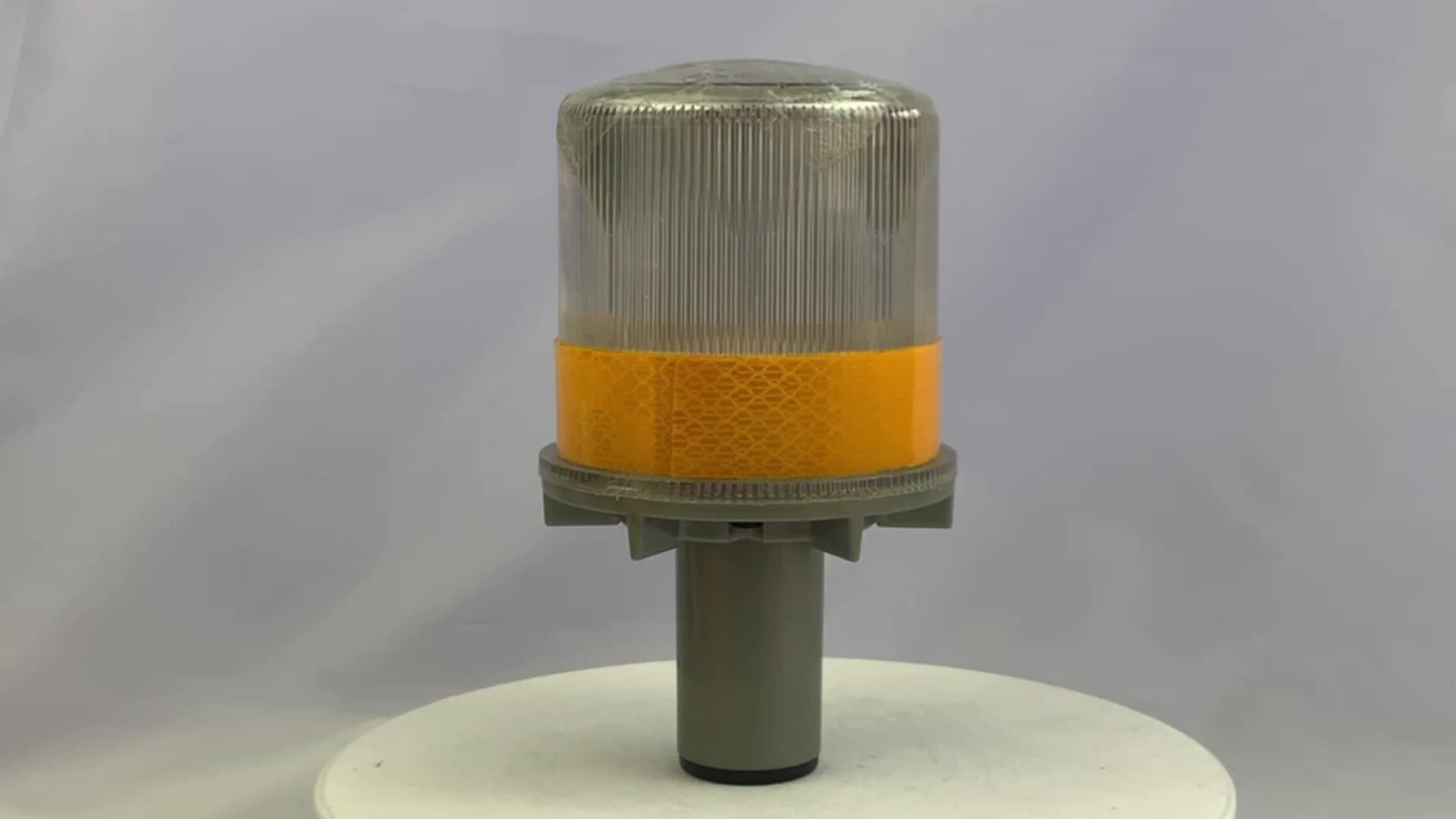 High Visibility Led Solar Powered Traffic Cone Warning Light - Buy ...