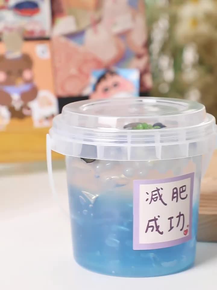 Custom Portable Milk Tea Bucket 500ml 1000ml Fruit Tea Bucket ...