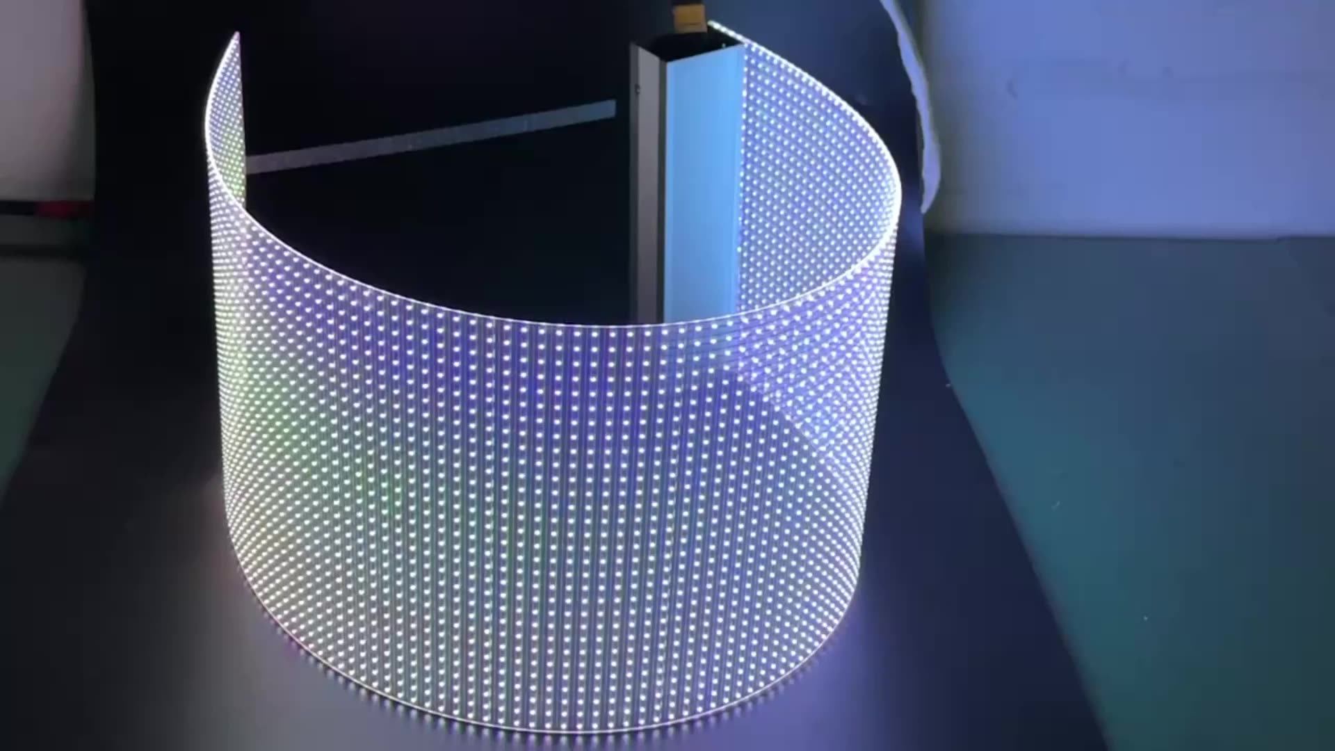 P8 Flexible Crystal Core Film Screen Indoor Glass Window Curtain ...