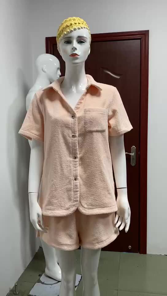 Terry New Hot Sale Summer Comfy Sands Towel Loungewear Women Sleepwear ...