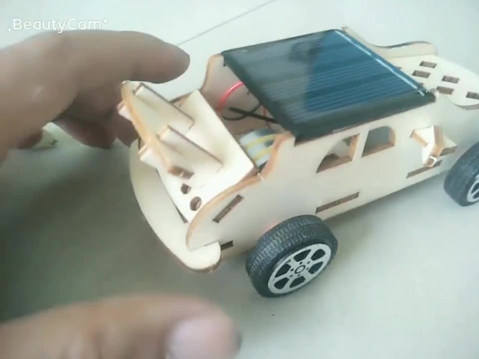 Perfect Kraft Wooden Solar Car Model Kits - Diy Educational Science ...