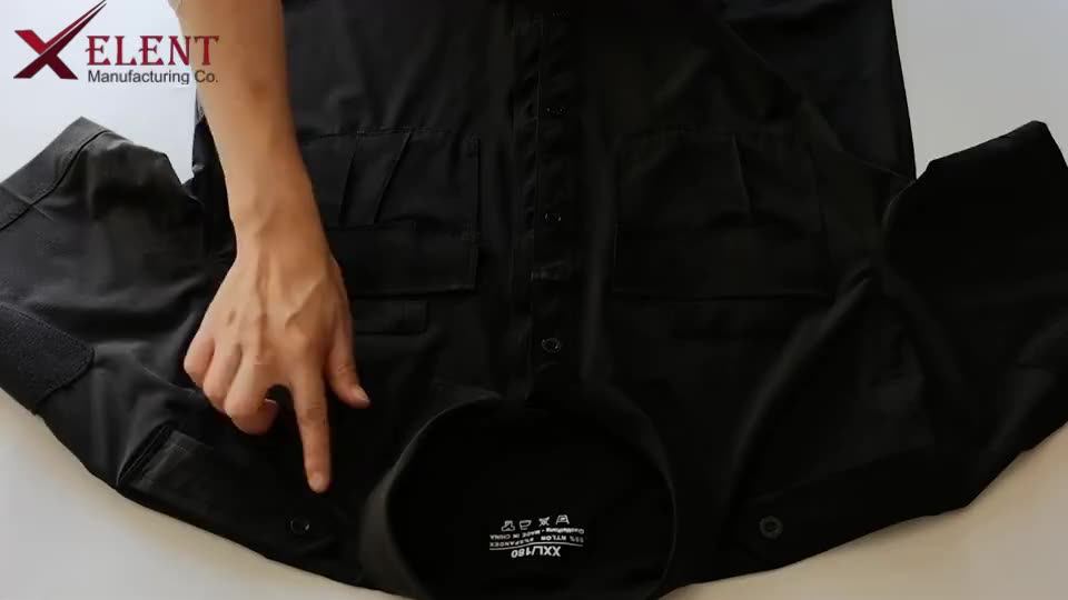 Khaki Grey Formal Security Uniforms Shirts Security Guard Uniform ...