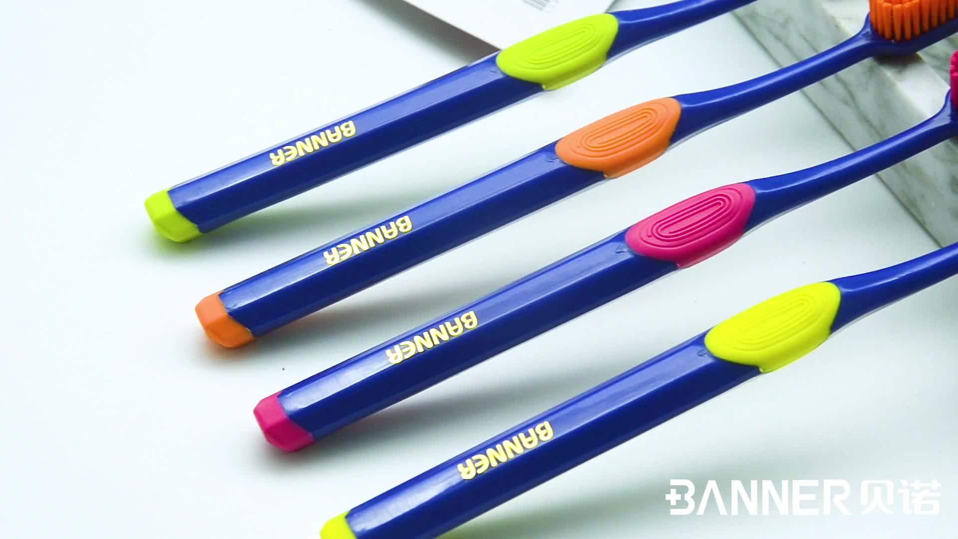 Premium Travel Manual Toothbrush With Rectangular Brush Head With Ultra ...