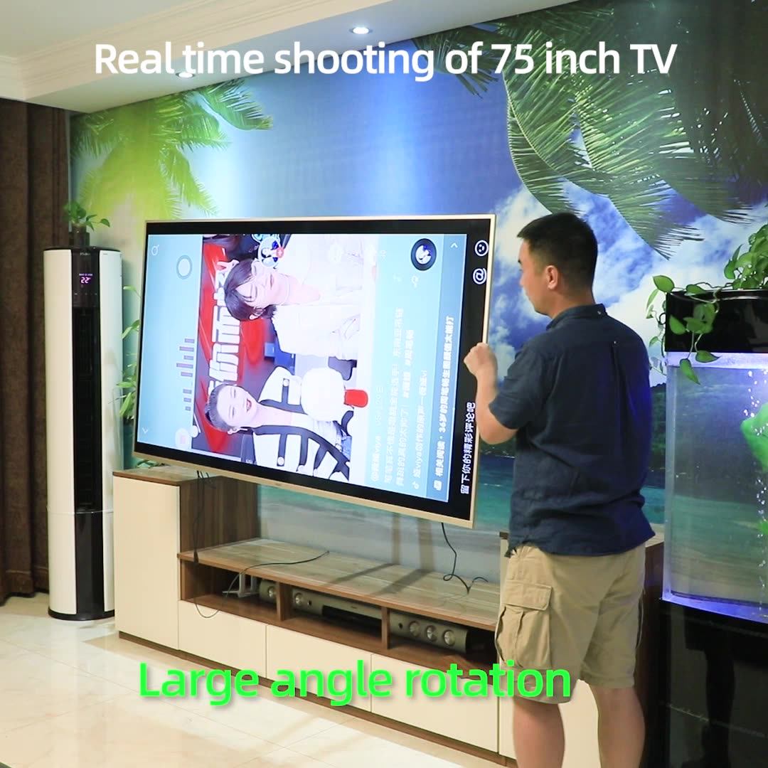 Tv Wall Mount Portrait Swivel Tilt Rotate Arm Fits Most 55-95 Inch ...