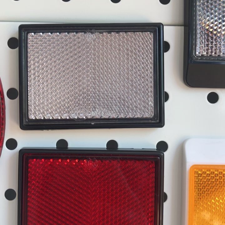 Rear Red White Clear Reflex Reflectors With Glue For Cars Truck Trailer ...