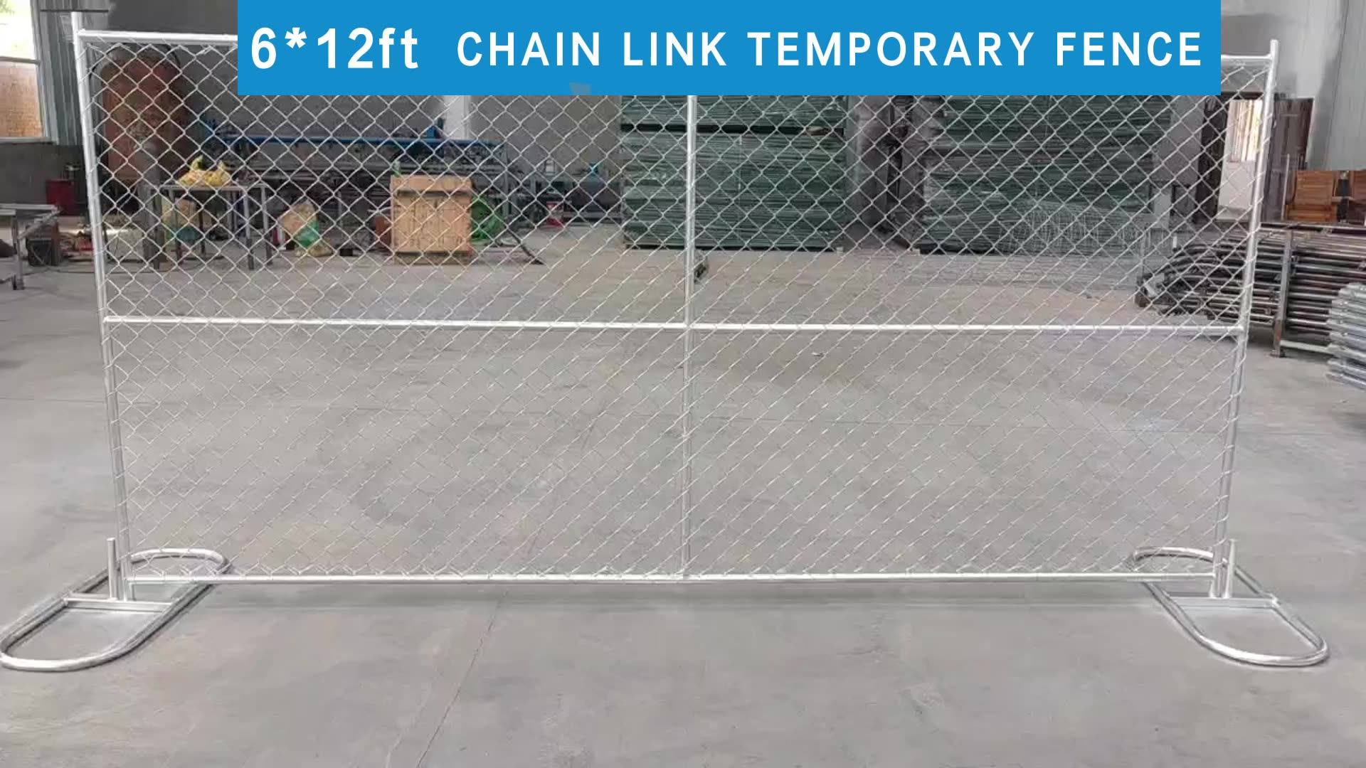 American Standard Portable Galvanized 6x10ft 6x12ft Chain Link Construction Fence/temporary ...