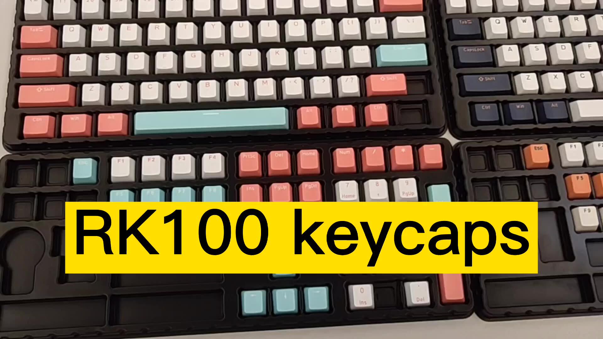 Royal Kludge Set Keyboard Rk100,Mekanikal Backlit,Keycap Keycaps ...