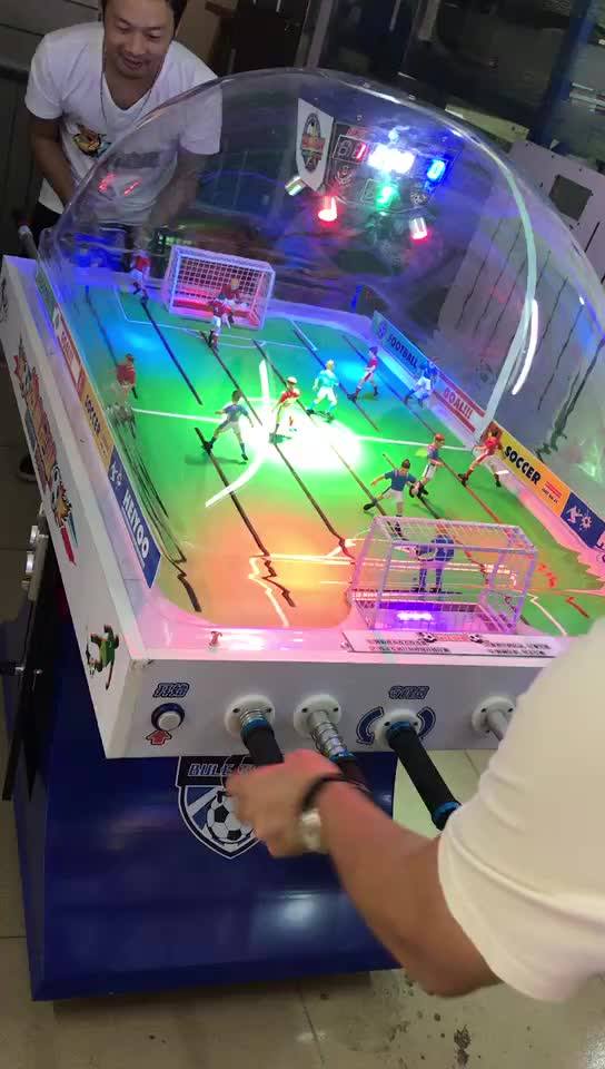 Soccer Game With Acrylic Cover Mini Coin Operated Game Machine Football ...