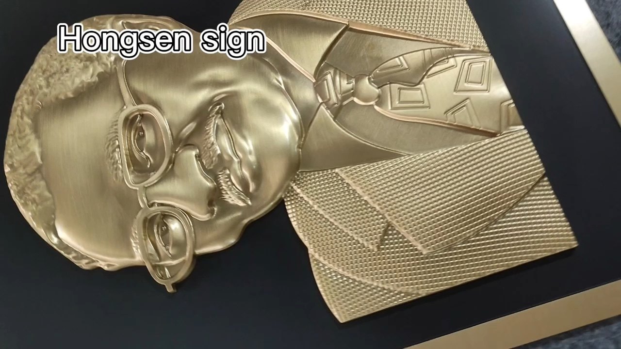 Hongsen Custom Brass Signage Trophy Plaque Letter Commemorative Plaque ...