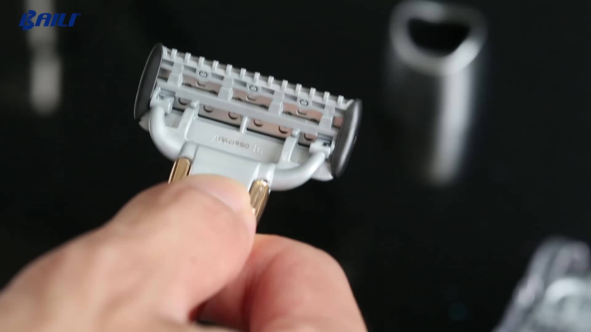 Men's Shaving Replacement 5 Blade System Razor Cartridges Refills - Buy ...