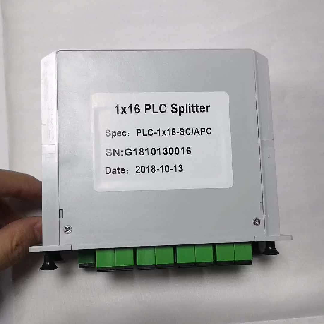 1x2 4 8 16 Box Plc G657a1 0.9mm Fiber Optic Plc Splitter Sc Upc/apc ...