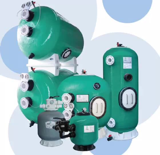 Automatic Backwash With Valve Pressure Sand Filter - Buy Sand Filter ...