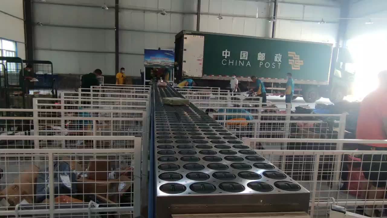 Gosunm High-speed Guide Wheel Sorting Conveyor For Parcel Sorting ...