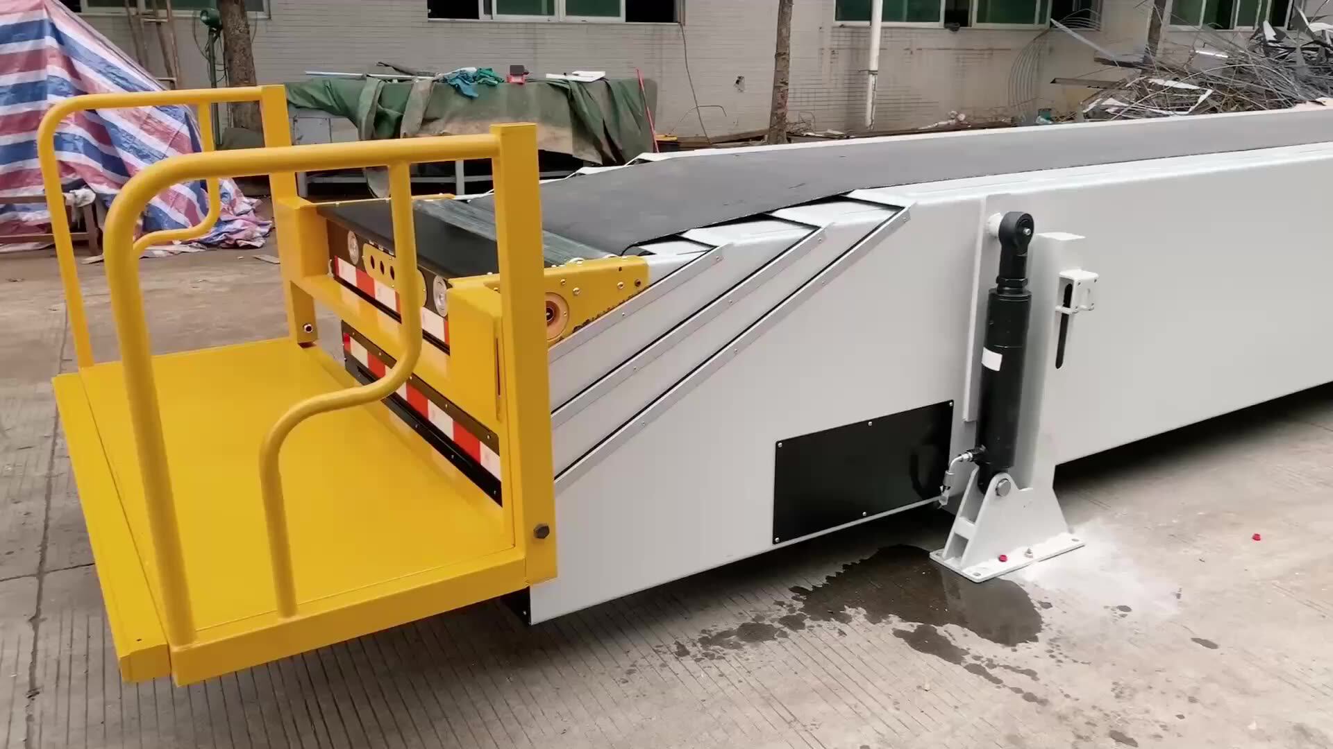 Warehouse Logistics Center Helper Container Unloading Conveyor Telescopic Belt Conveyor For ...