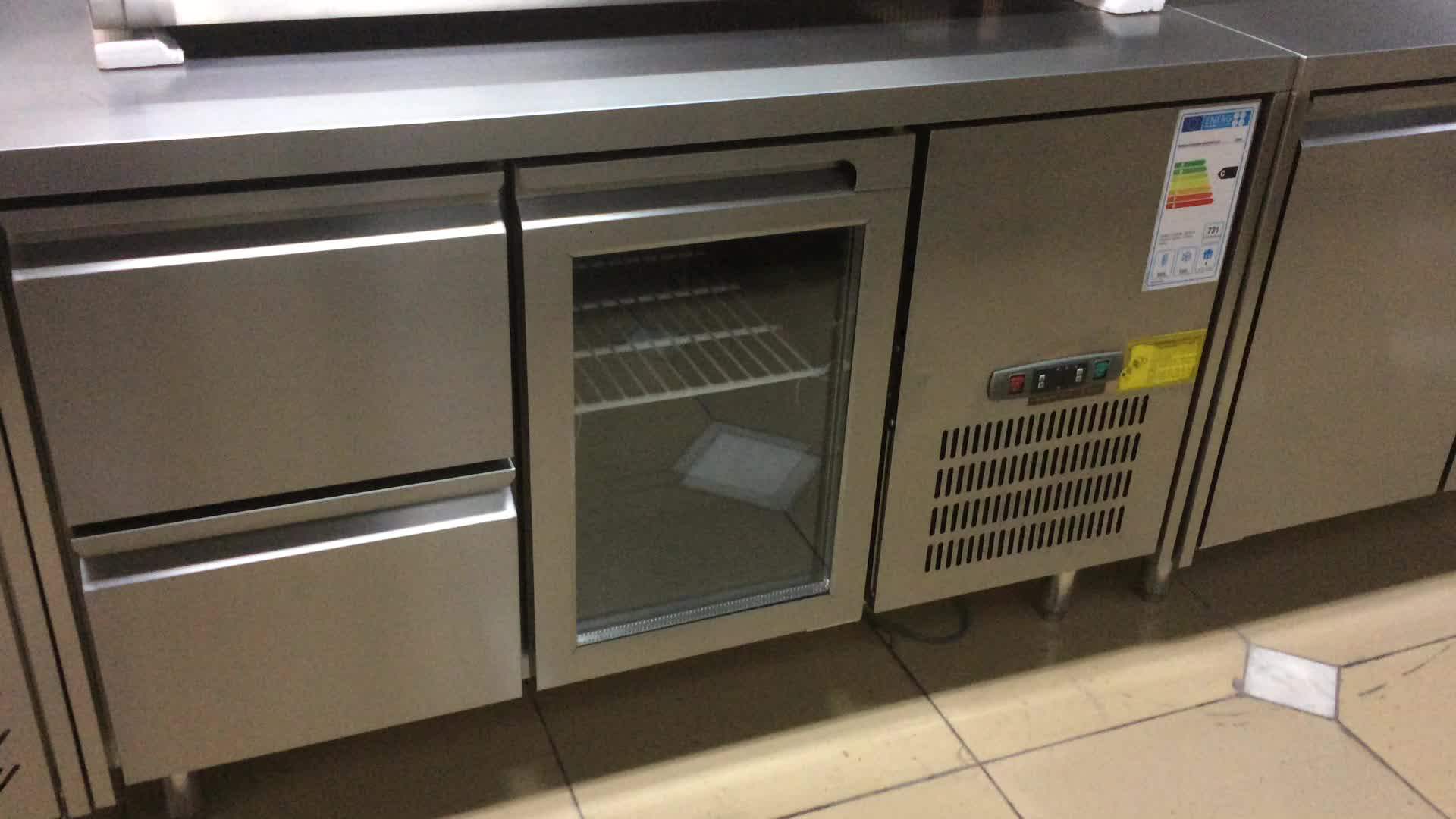 Professional Refrigeration Counter Top Stainless Steel Kitchen ...