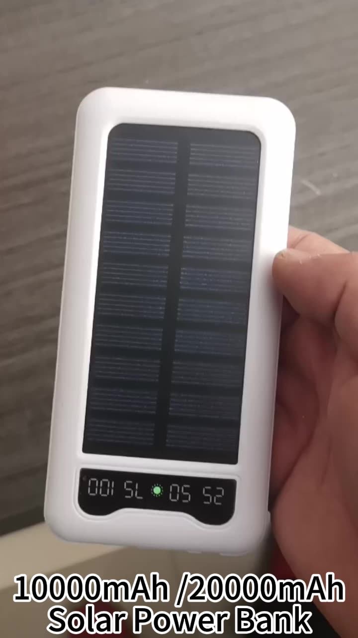 Factory Price Solar Power Bank 10000mah Solar Power Banks Double Led ...