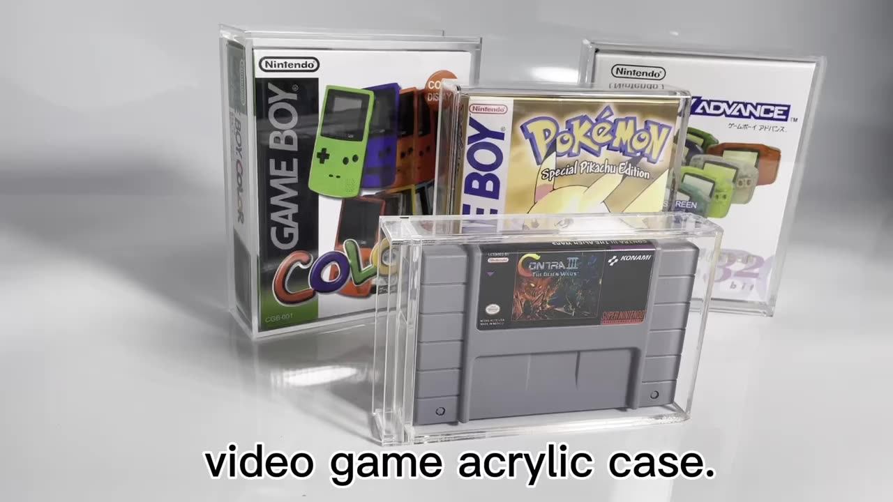 Custom Clear Acrylic Magnetic Gameboy Gameboy Color Cartridge ...