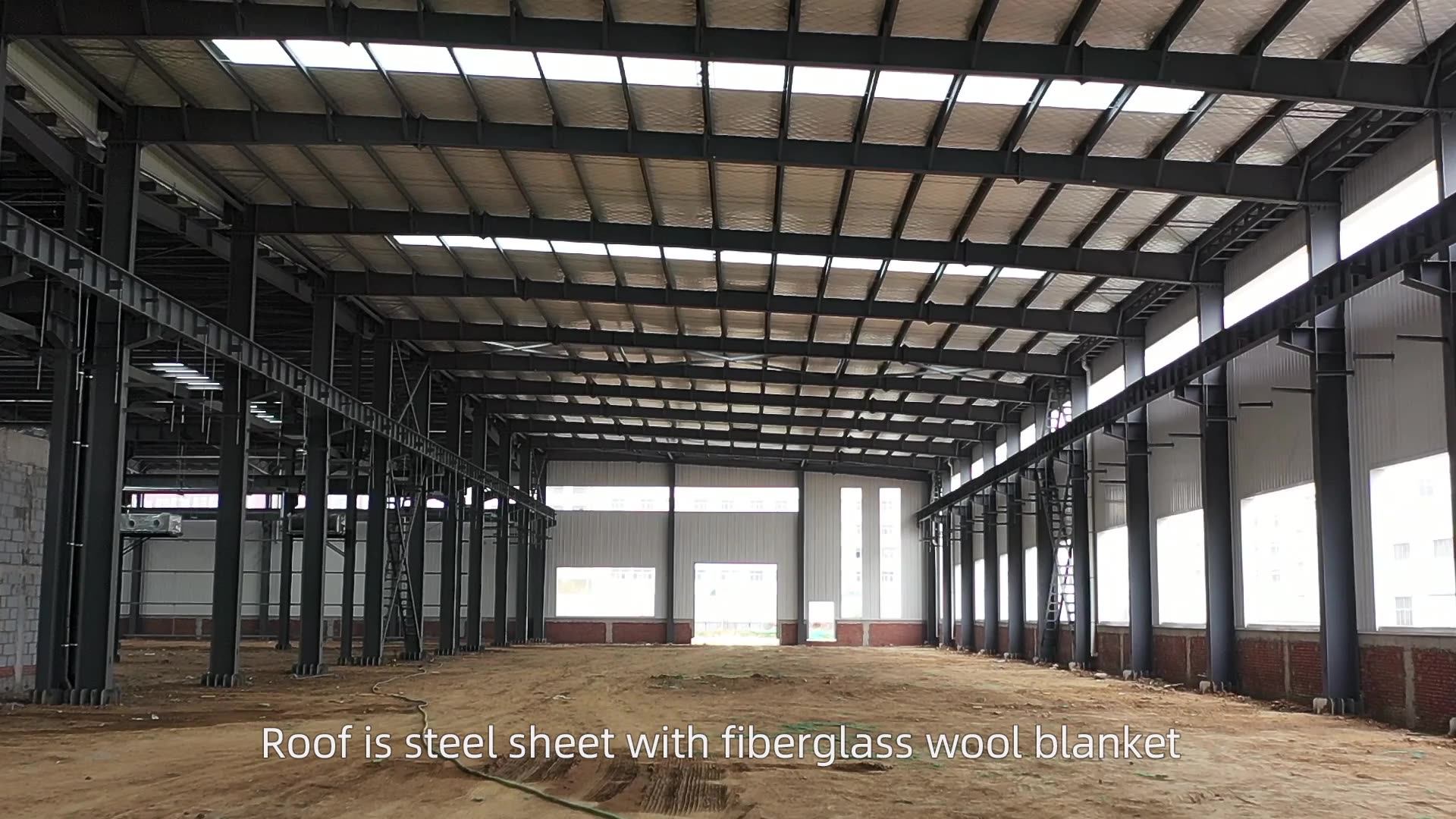 Prefabricated Light Weight Steel Structure Warehouse Prefab Workshop ...