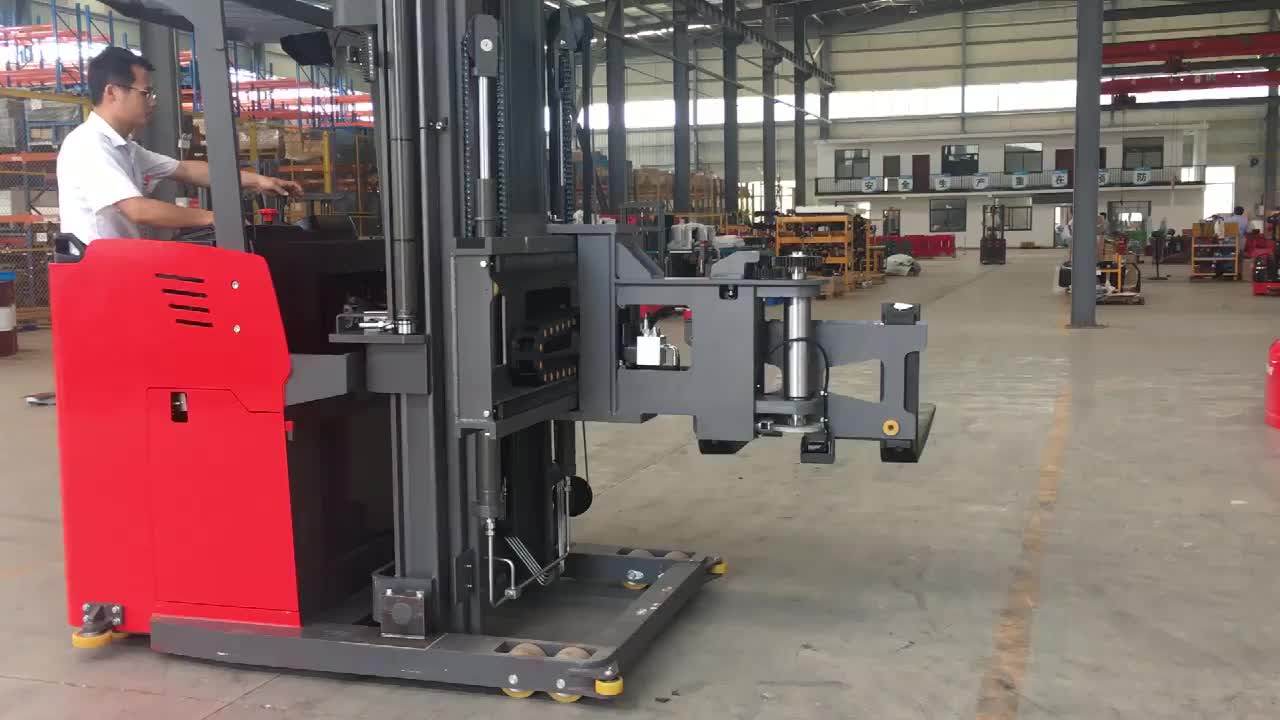 Very Narrow Aisle (vna) 3ways Reach Truck Forklift 1000kg 1500kg With ...