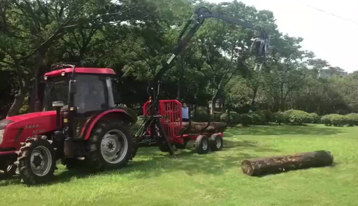 Log Crane Timber Trailer Mounted To Farm Tractor - Buy Log Crane Timber ...