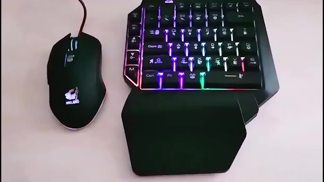 Semi Mechanical Keyboard And Mouse Combos Gamer With Backlit And ...