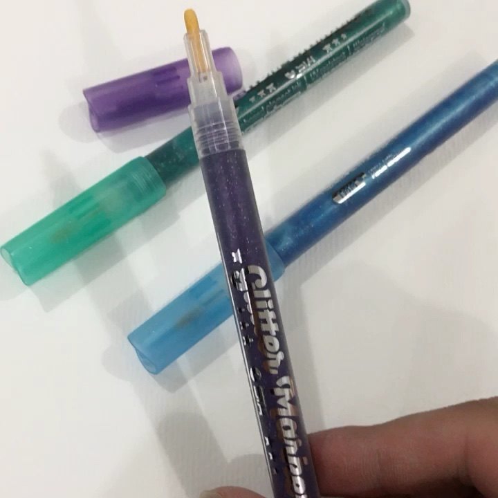 Sta Brand 6/12 Colors Glitter Art Markers For Sketching Drawing ...