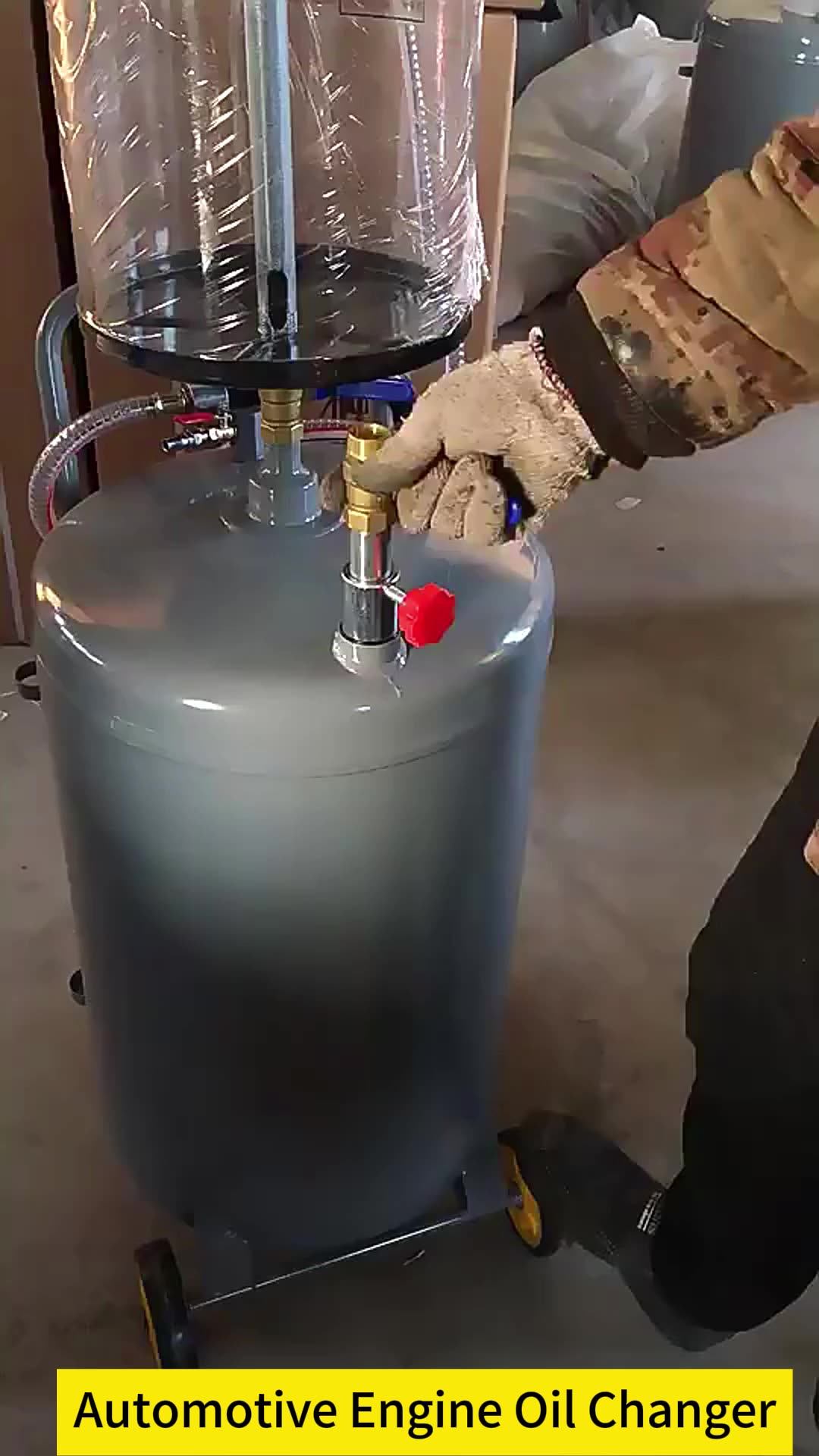 Air Operated Oil Collector Changer Drainer Portable Pneumatic Fluid ...