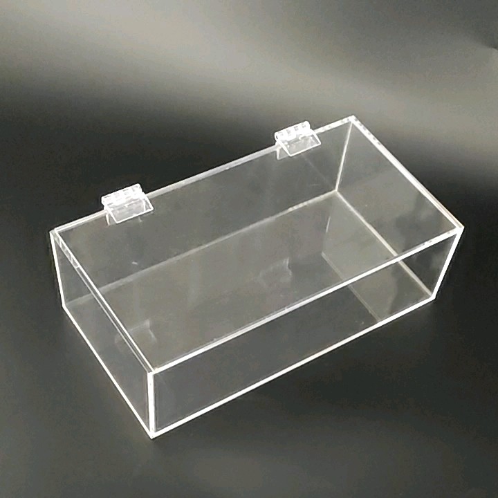 Clear Acrylic Money Storage Display Tray With Cover Custom Acrylic Cash ...