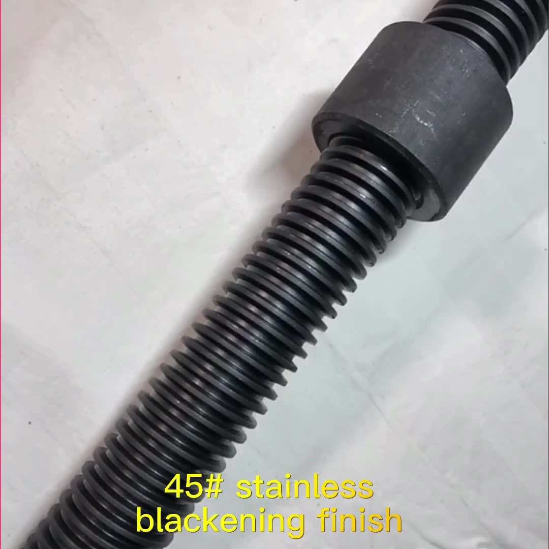 45# Steel Blackening All Coarse Pitch Thread Bar Full Acme Threaded Rod ...