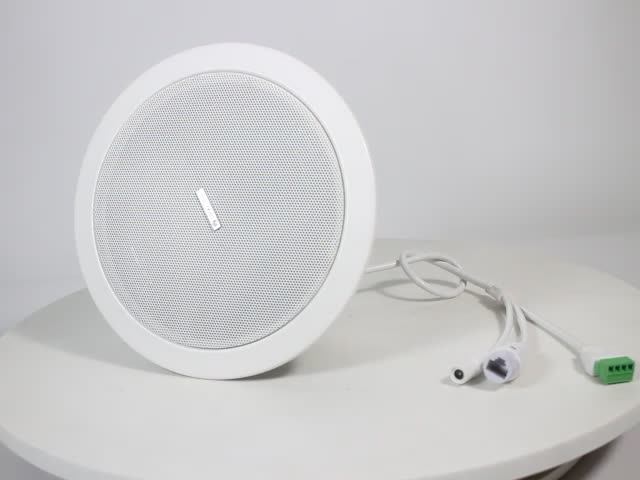 6 Inches Eco Sip Pa System 15w Rated Rj45 Poe 12v Dc Ceiling Speaker ...