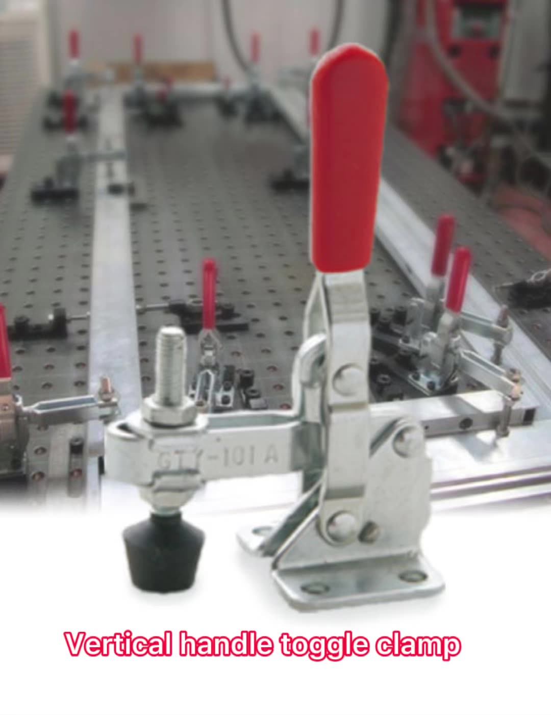 201-u Vertical Handle With Flange Base Small Toggle Clamp Quick ...