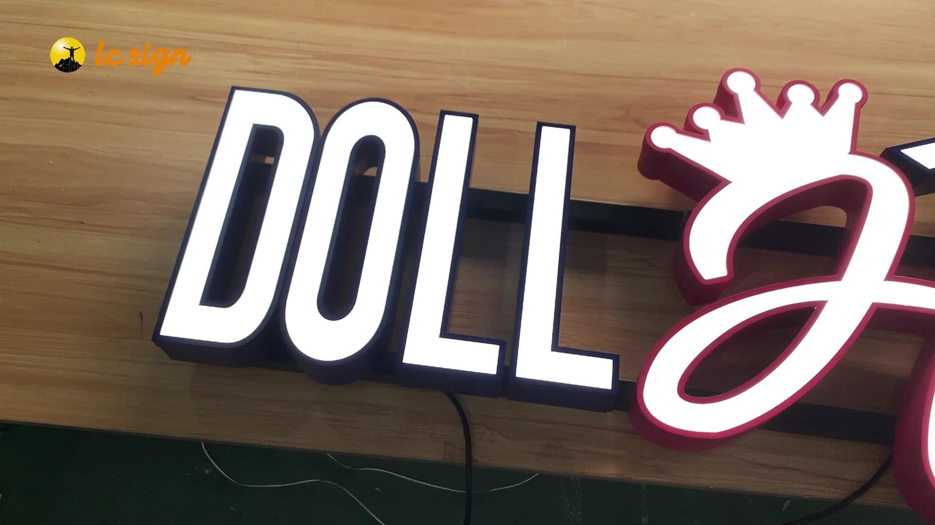 Custom Alphabet Letter Led Illuminated Sign Logo Custom Acrylic Sign ...