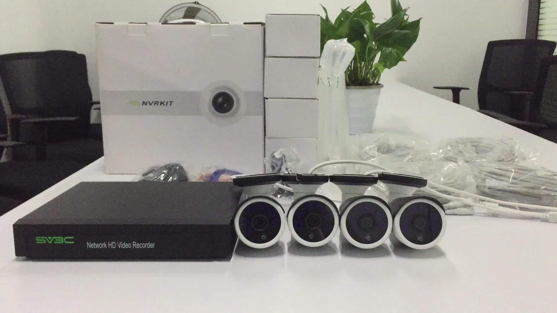 4channel H.265 Nvr Poe Hd 5mp Cctv Ip Cameras Kits 4ch Home Video ...