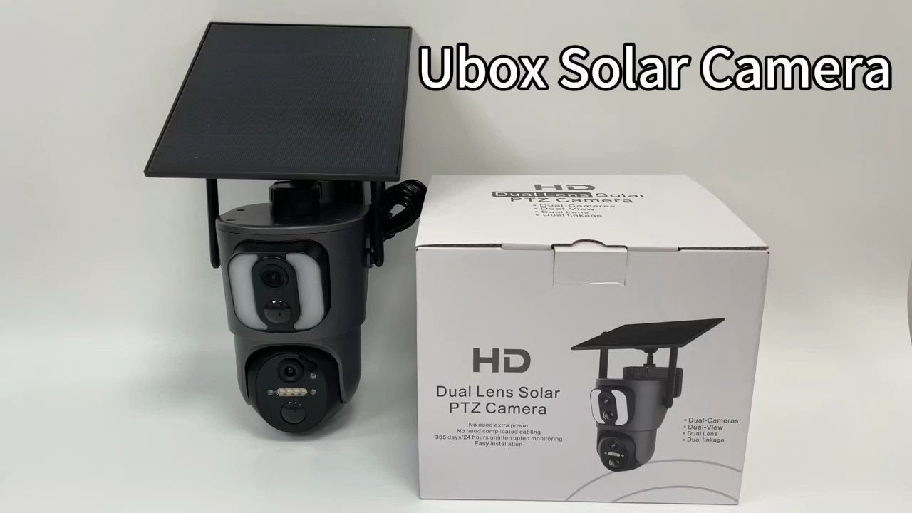 Ubox 4g Wifi 2k Dual Lens Solar Security Camera 4g Sim Card Wireless Ip ...
