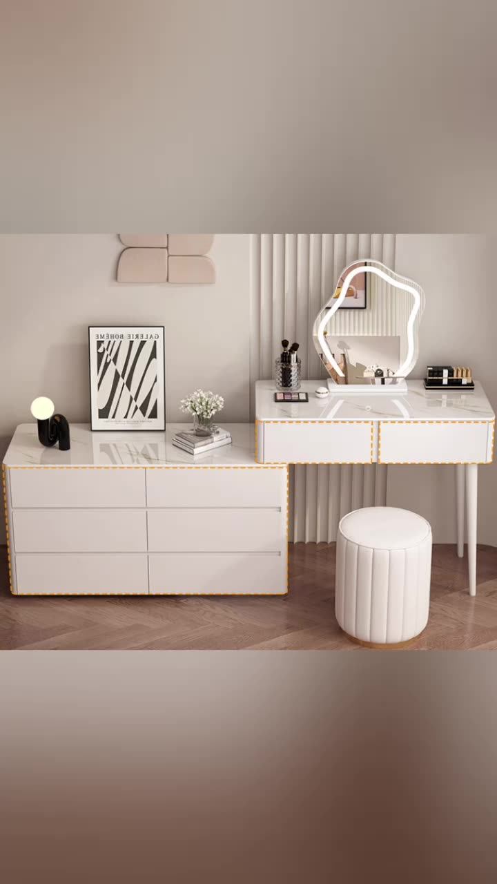 French Cream Style Dressing Table Bedroom Modern And Minimalist Multi ...