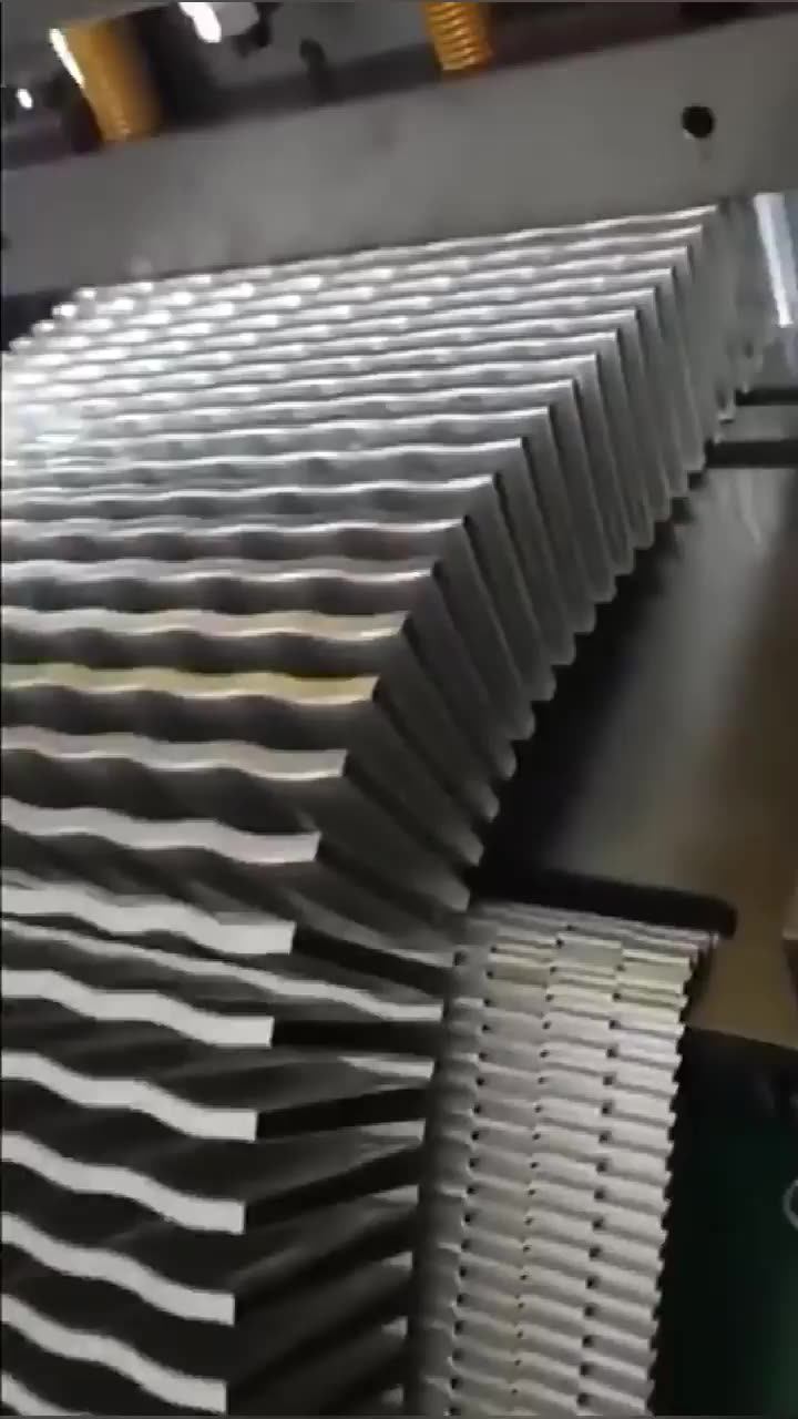 Aluminum Profiles Wave Folded Fin Heatsink Tube Lightweight Folding ...