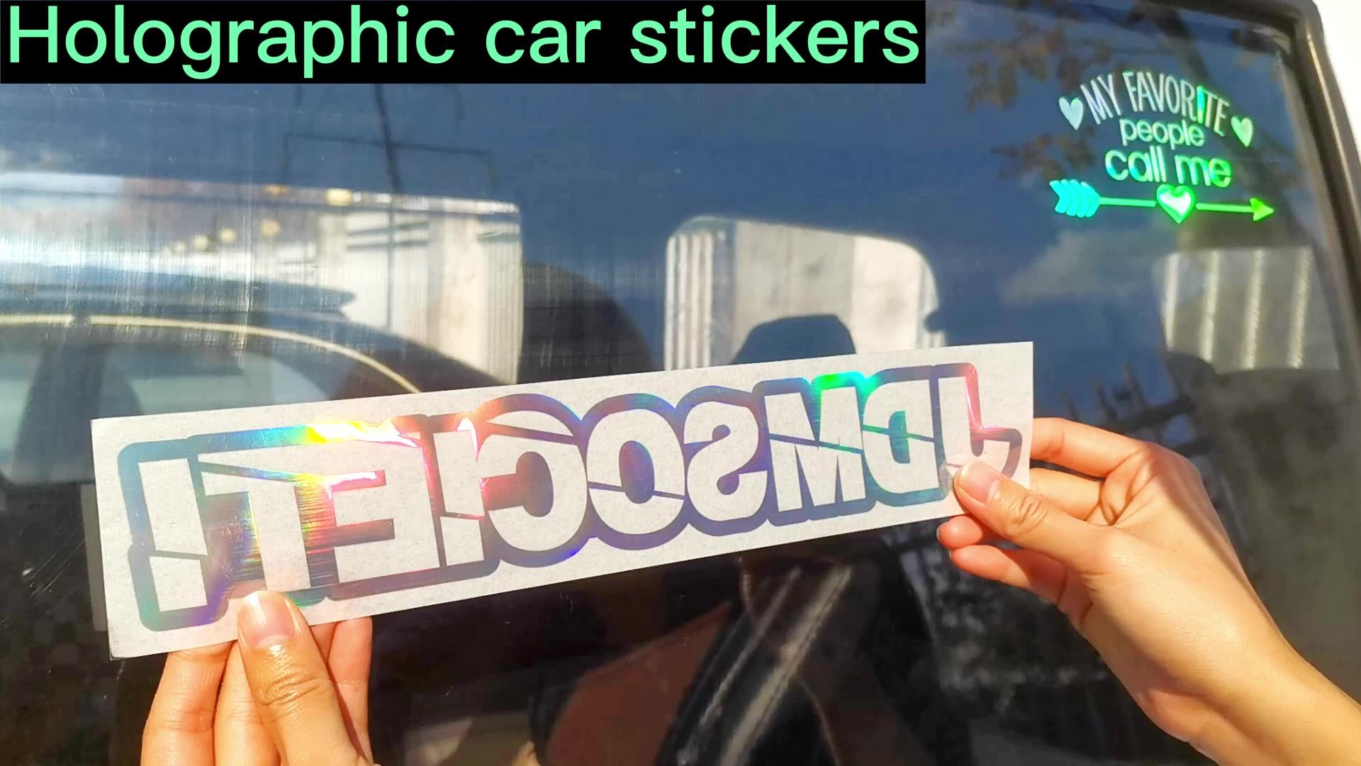 High Quality Weather Resistant Holographic Auto Transfer Stickers Die ...