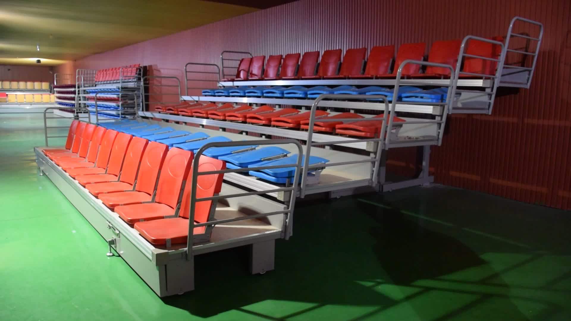 Basketball Court Retractable Portable Grandstand For Multi-functional ...