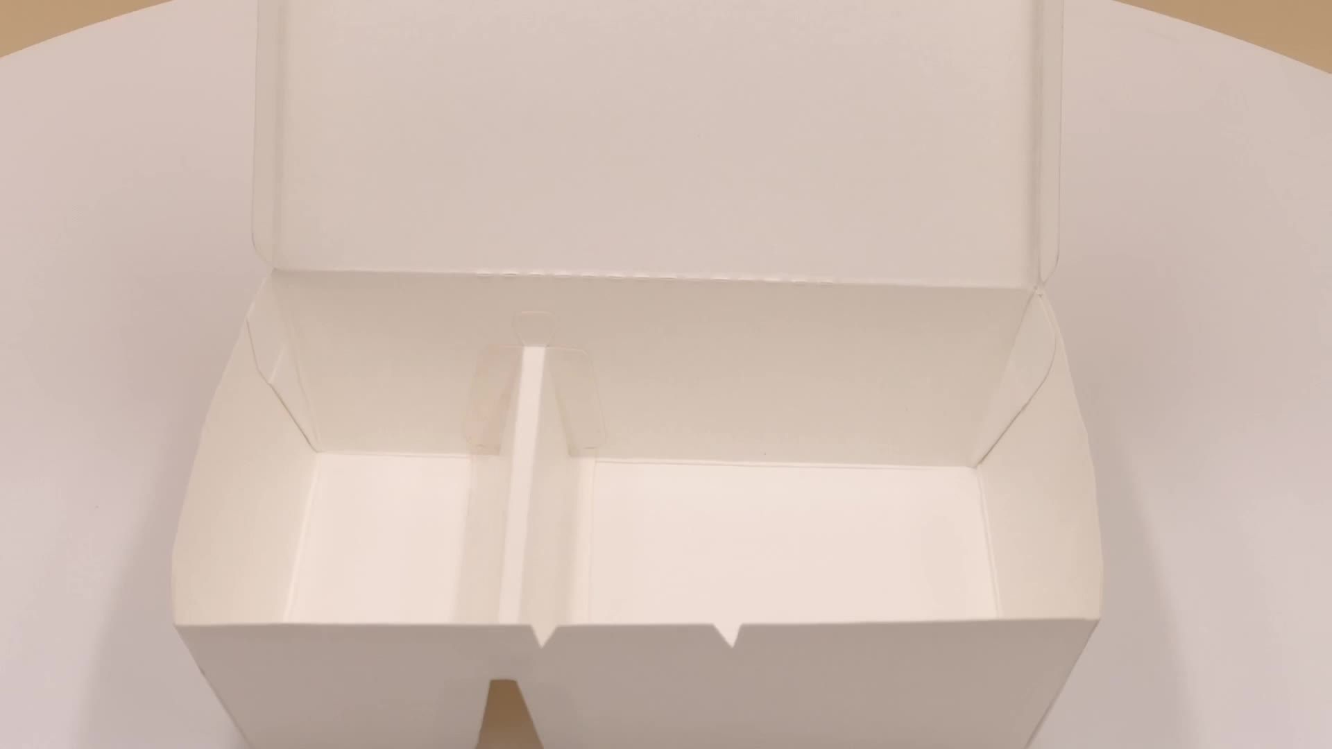 Disposable Kraft Paper Lunch Box 2 Compartment Box - Buy Kraft Paper ...