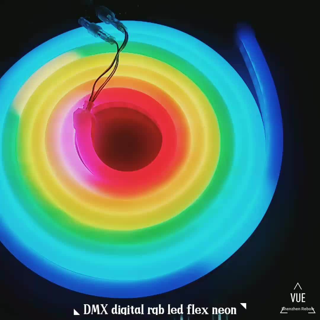 Dmx 512 Control Spi Mix Colors Digital Rgb Led Neon Flex Led Neon Flex ...