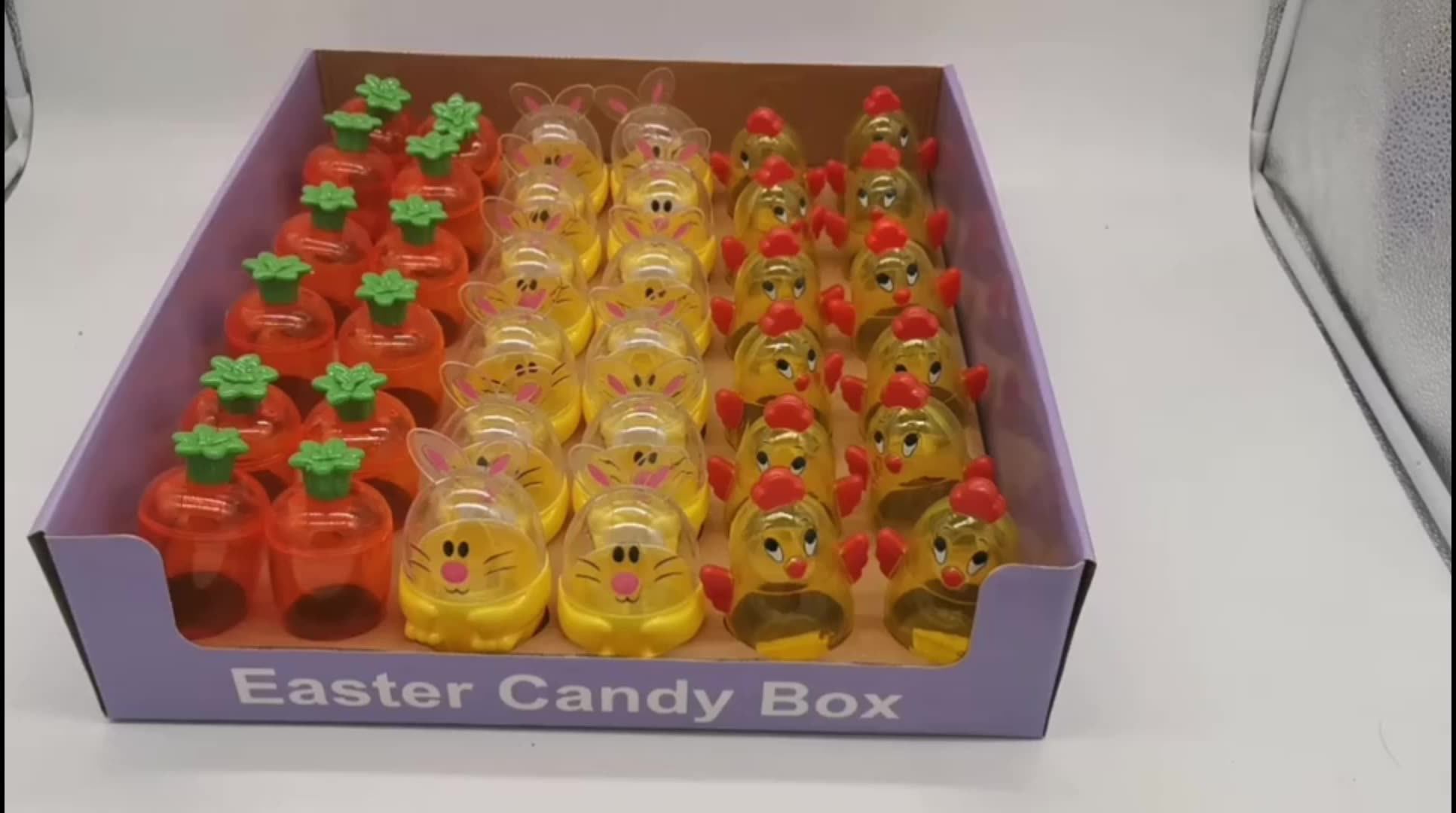 2023 Carrot Easter Box Plastic Fillable Carrot Candy Box Gifts Egg ...