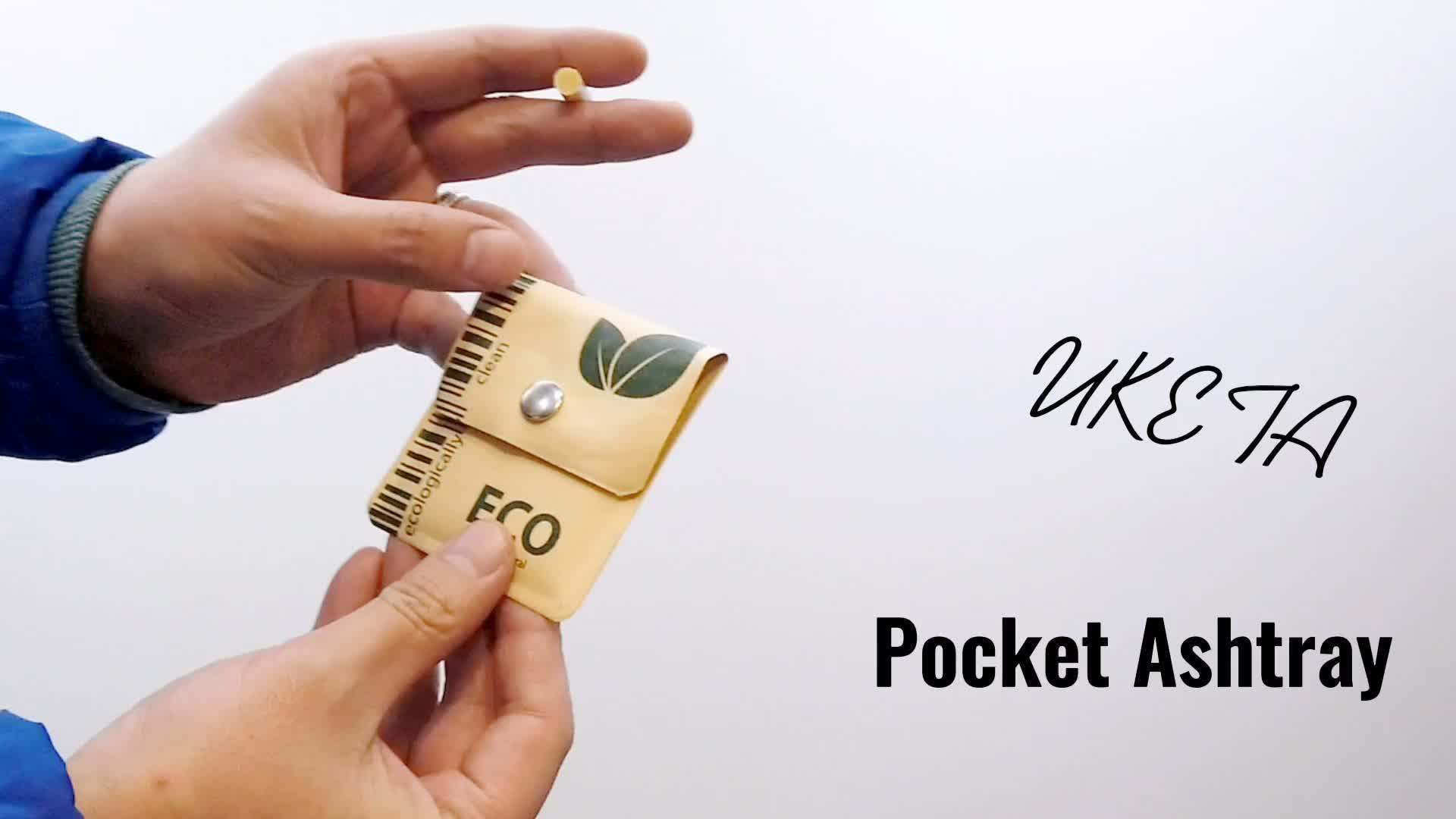 Uketa Custom Logo Cigarette Recycle Kraft Paper Mini Pouch Smell Proof ...