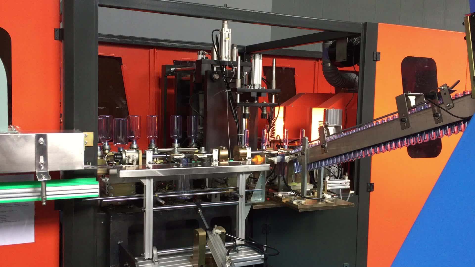 4 Cavities Automatic Pet Bottle Stretch Blow Molding Machine With Plc ...