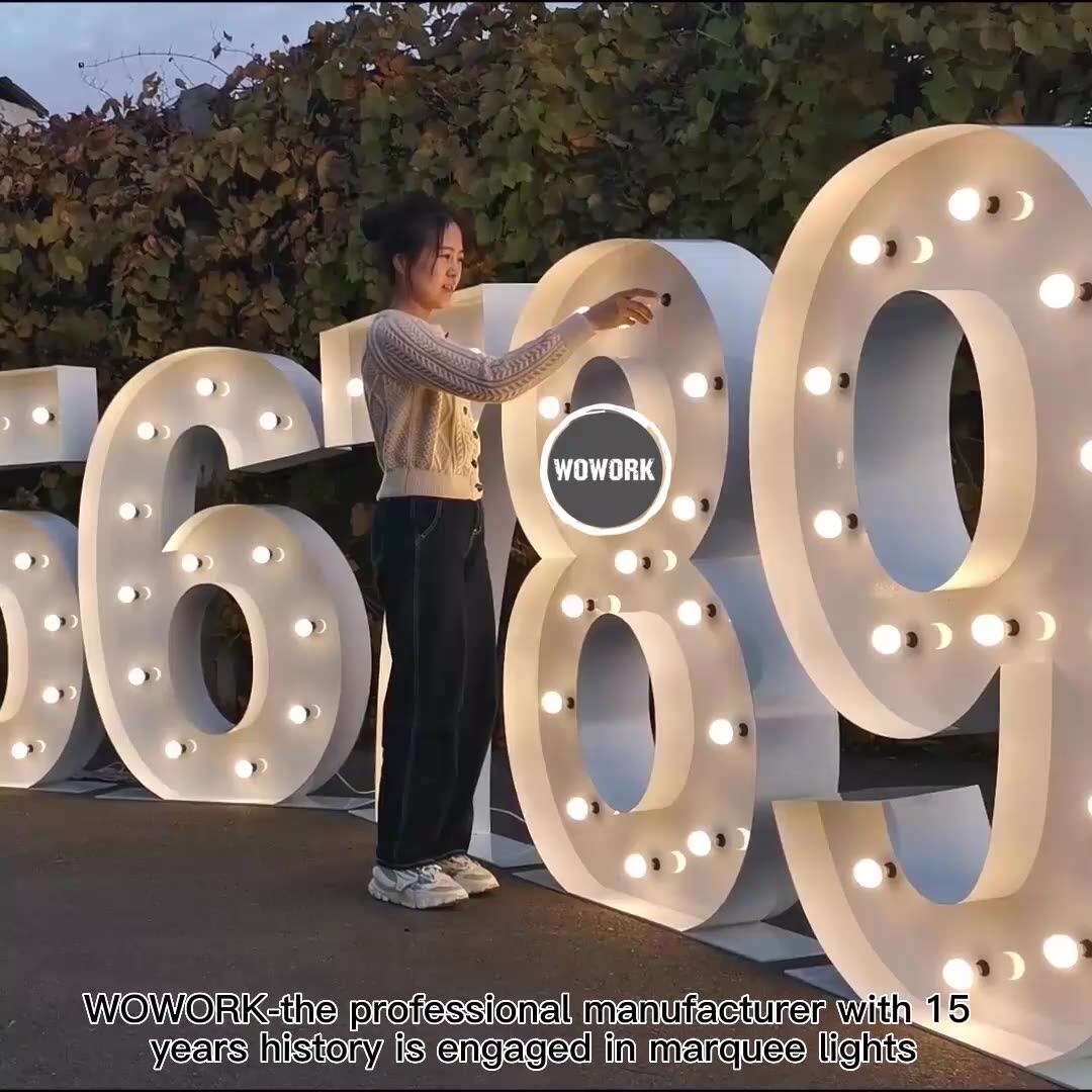 2023 Wowork Custom Led Big Light Up Letters 4ft Marquee Letter Lights ...