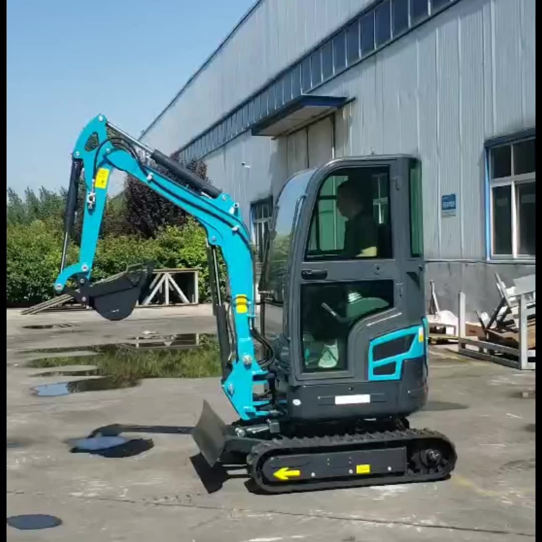 China Cab Small Hydraulic Excavadora 1.7 Tonne Micro Escavator Cheap ...