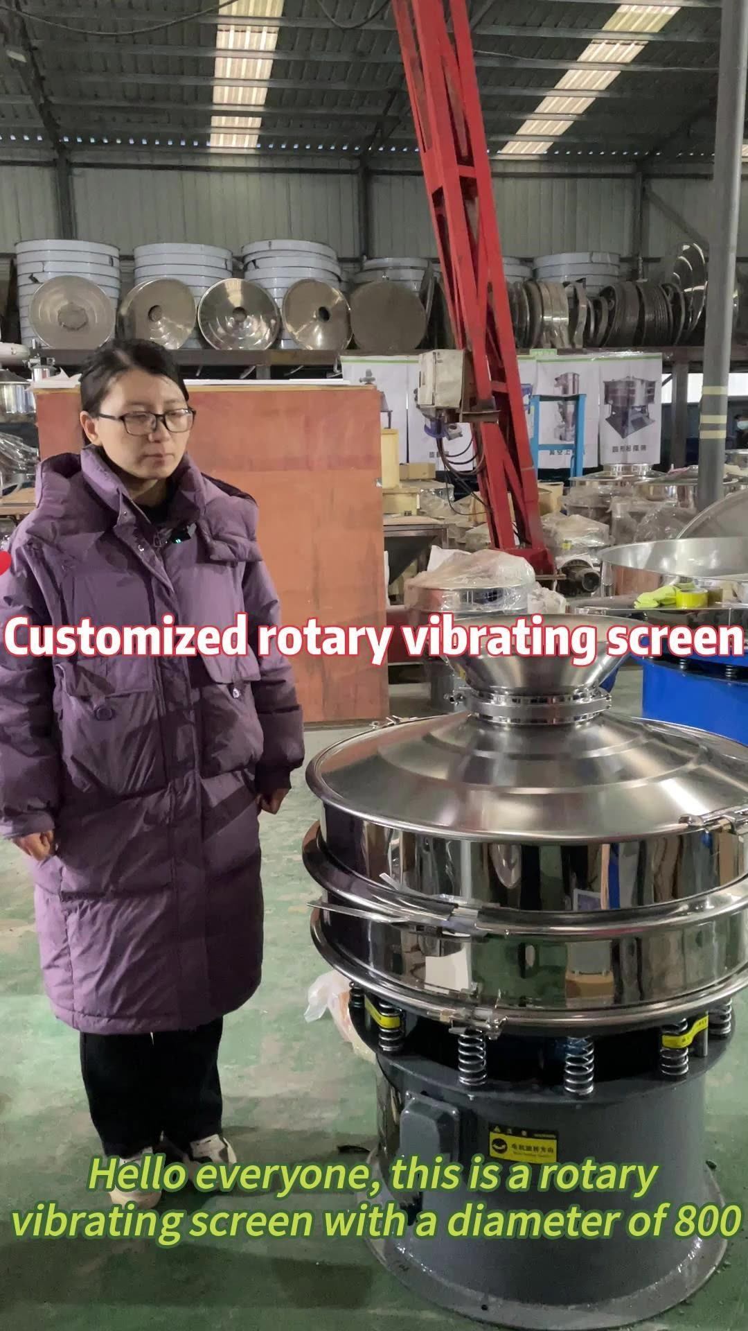 Industrial Sugar Rotary Vibrating Sieve Screen Machine Classification ...