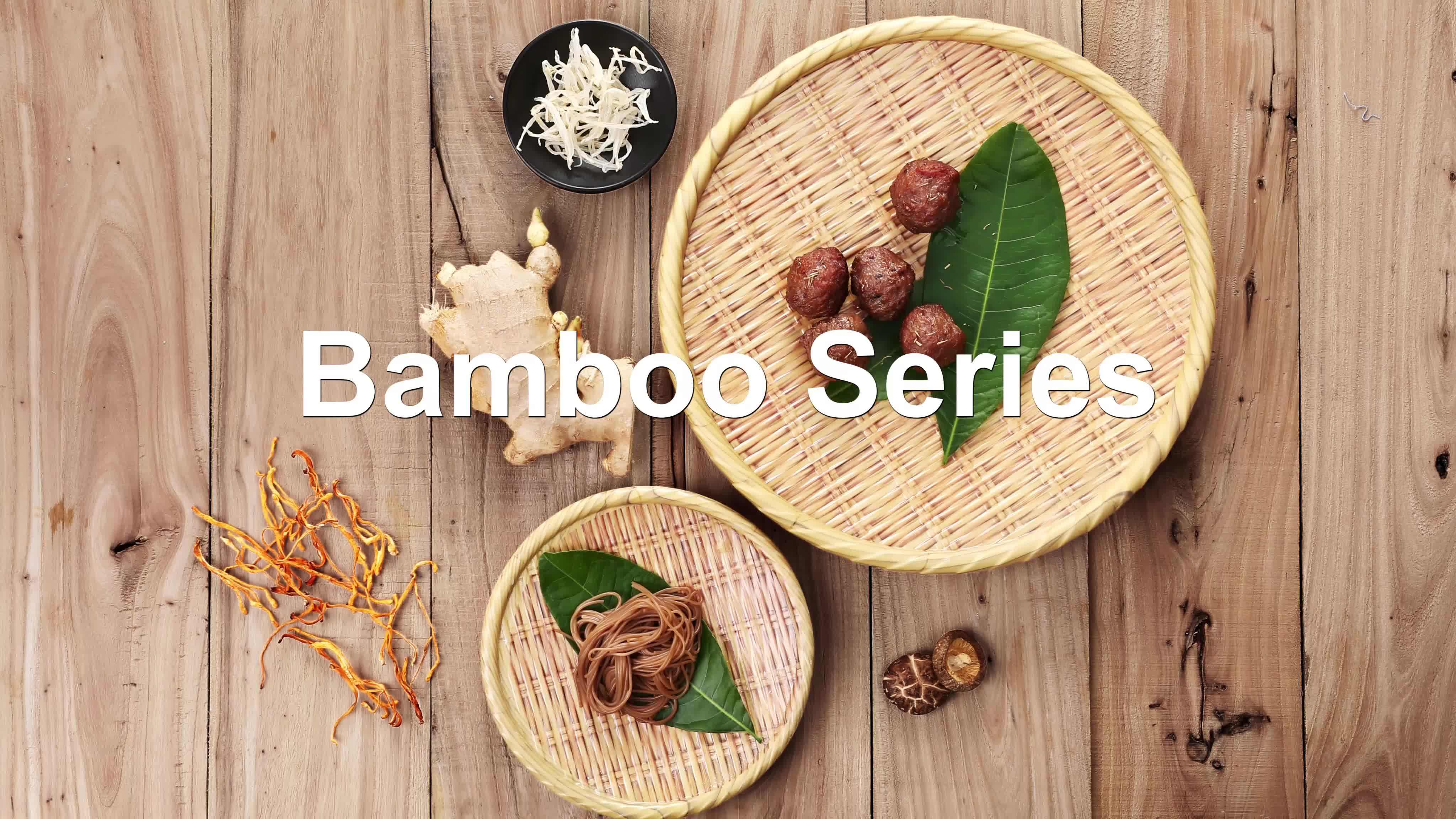 Superior Quality 100% Melamine Bamboo Design Dinnerware Food Tray ...