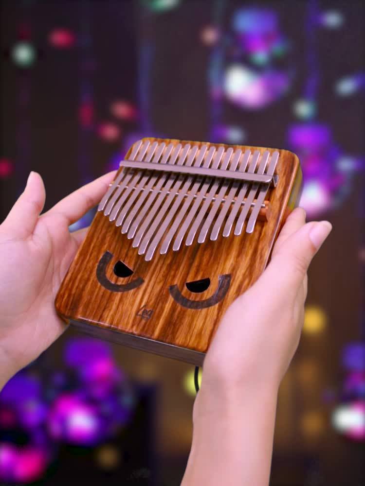 Leg First Grade Zabrawood Likembe 17 Keys Yoki Kalimba Mbira Thumb ...