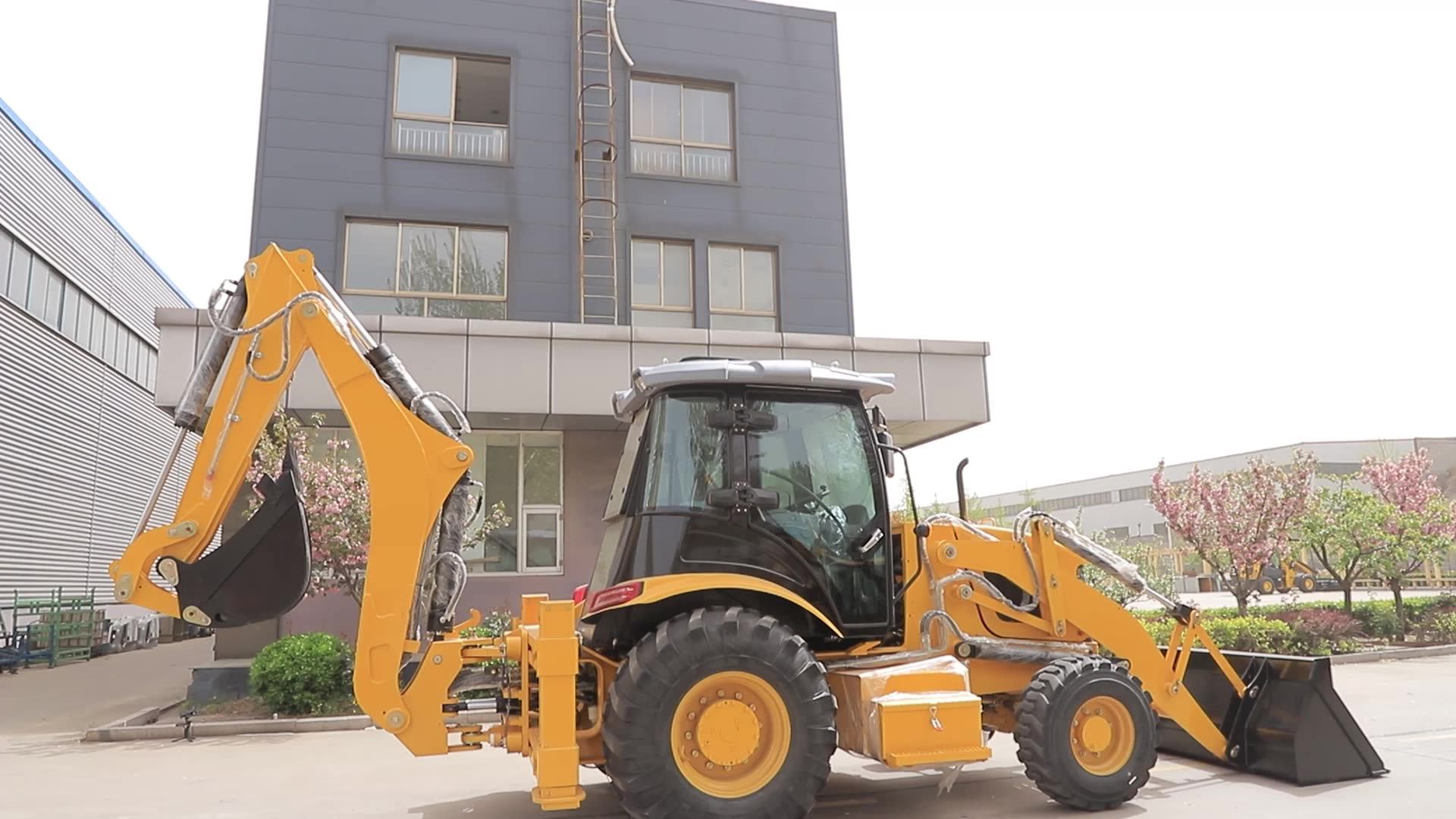 Factory Price 4x4 Mini Front Loader/ Backhoe Wz30-25 Backhoe Loaders ...